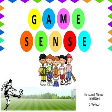 Game Sense Approach | PPTX
