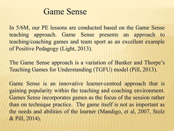 Game Sense 18574861 | PPT