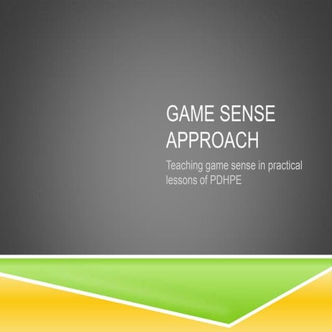 Game sense | PPTX
