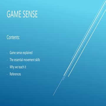 Game Sense Presentation | PPT