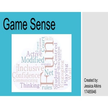 Game sense presentation | PPT