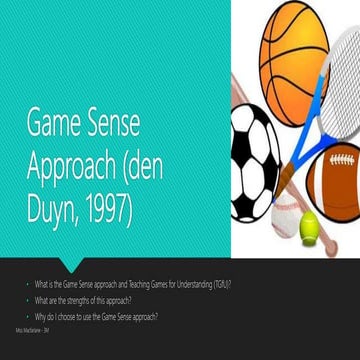 Game sense (TGfU) | PPTX