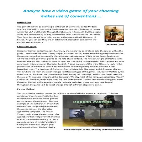 Games essay | PDF