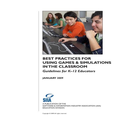 Best Practices for Using Games and Simulations in the Classroom | PDF