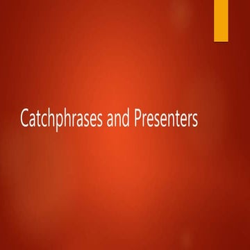 Game shows catchphrases + presenters | PPT