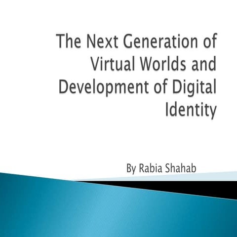 Games identity presentation | PPT