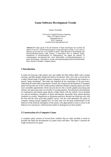 Initial design (Game Architecture) | PPTX