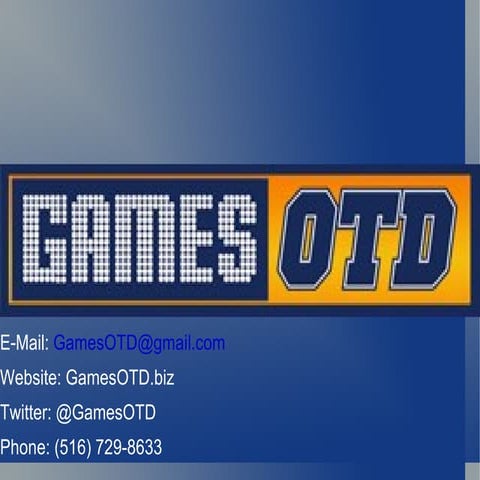 Games otd sales presentation | ODP