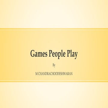 Games people play | PPTX