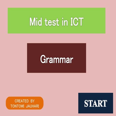 Games pronunciation ict 1 | PPTX