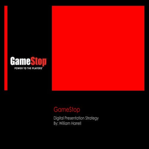 Game stop presentation | PPTX | Social Networking | Internet