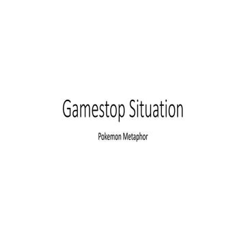 Gamestop situation | PPT