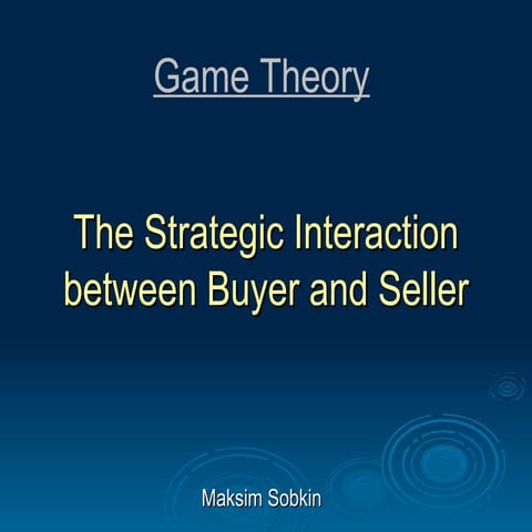 Game Theory | PPT