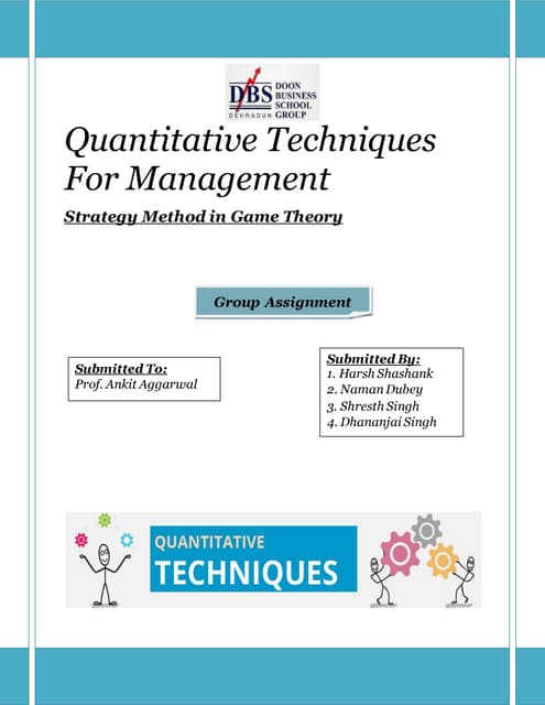 Question on Game Theory | PPT