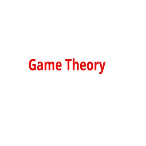 game THEORY ppt | PPT