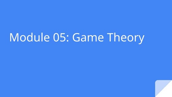 Game theory | PPT