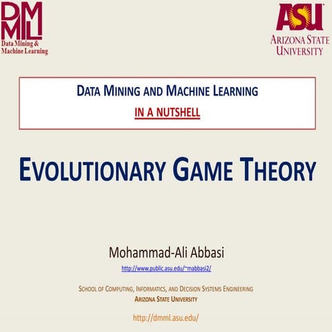Evolutionary Game Theory | PPTX