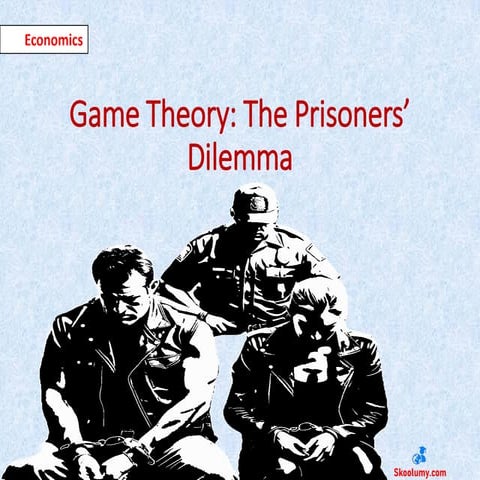 Game Theory (Prisoners' Dilemma) | Market Structure | PPT