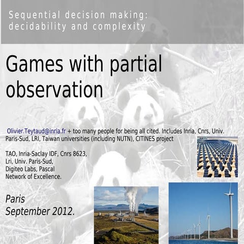 Games with partial information | ODP