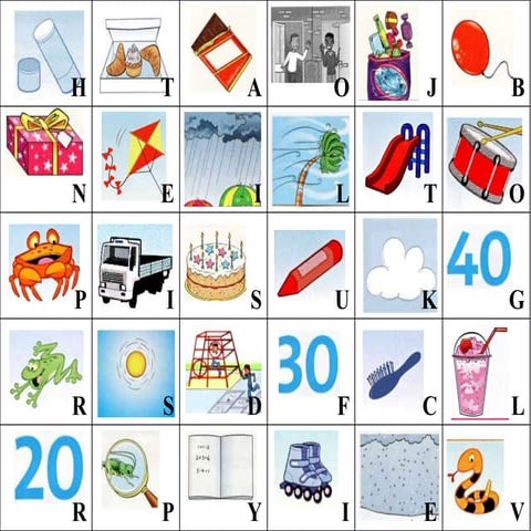 Game vocab and letters | PPTX