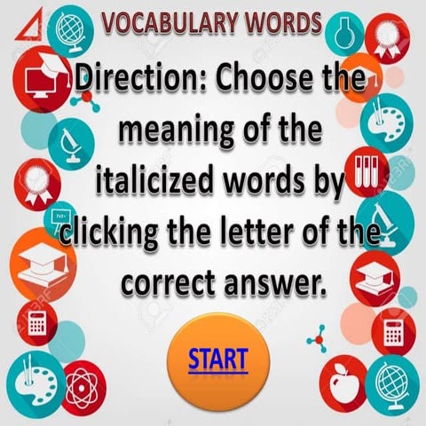 Vocabulary Words | PPTX