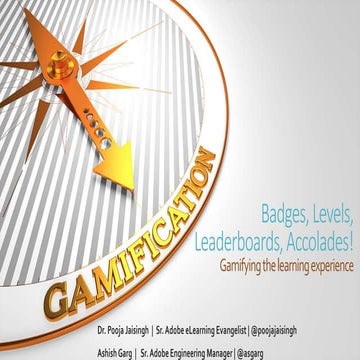 Badges, Levels, Leaderboards, Accolades! Gamifying the learning ...