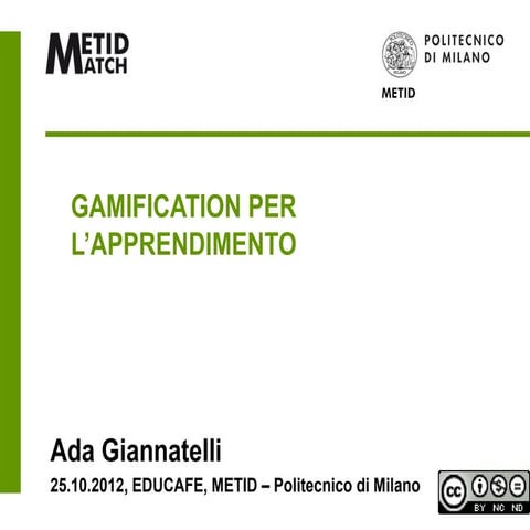 Gamification 25102012 | PPT