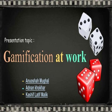 Gamification at work | PPTX