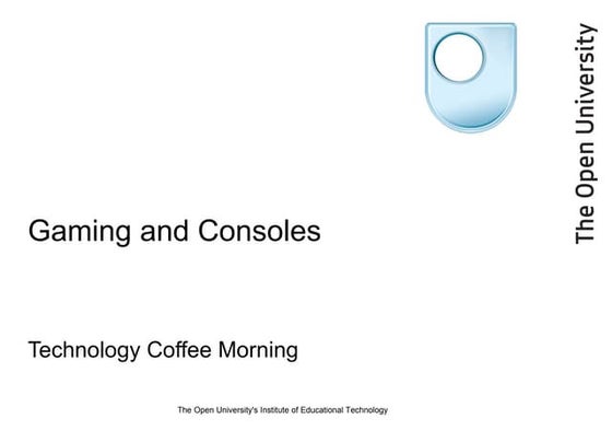 Gaming Consoles | PPT