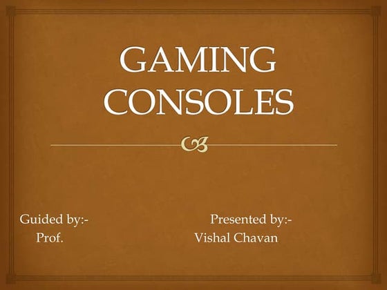 History Of Video Games | PPT