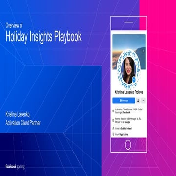 Gaming Holiday Playbook | PPT