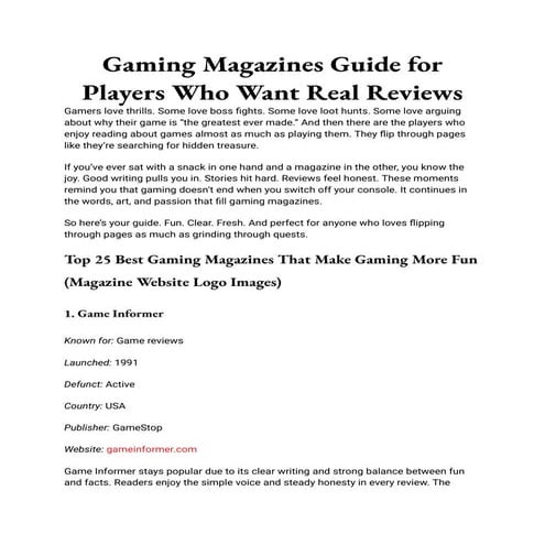 Gaming Magazines Guide for Players Who Want Real Reviews.pdf