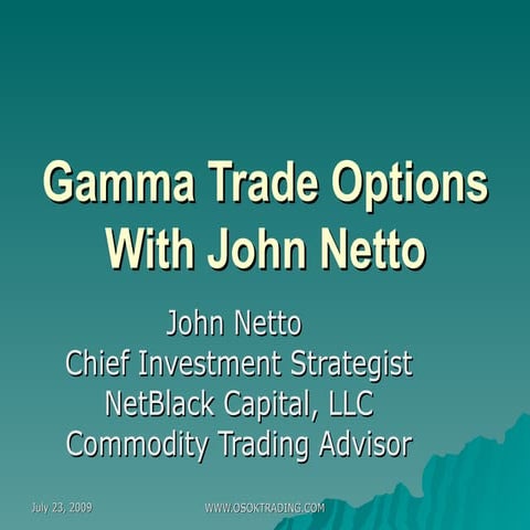Gamma Trade Options With John Netto (Interactive Brokers) | PPT
