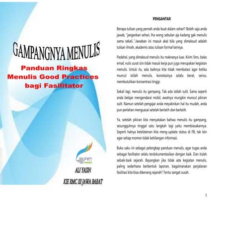 Gampangnya menulis panduan menulis good practice | PDF