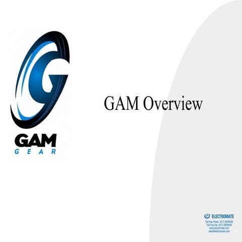 Gam Gear Product overview march 2009 | PDF