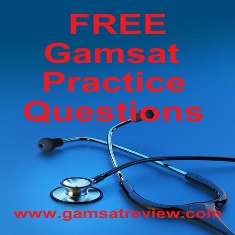 Gamsat Practice Questions | PDF