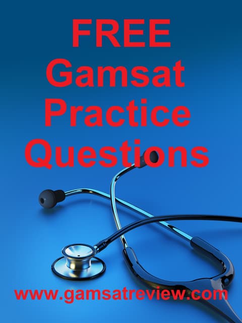 GAMSAT Practice Test (v0.15) | PDF