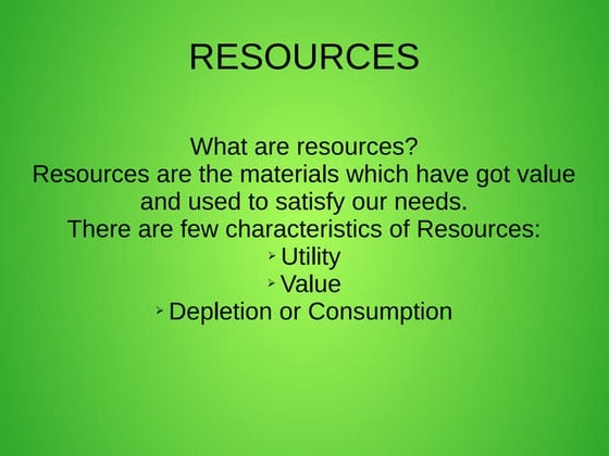 Types of resources | PPT