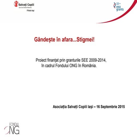 Gandeste in afara...stigmei! | PPT