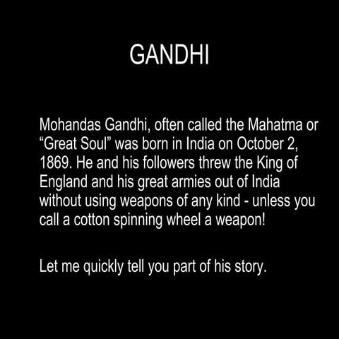 Mahatma Gandhi | PPT