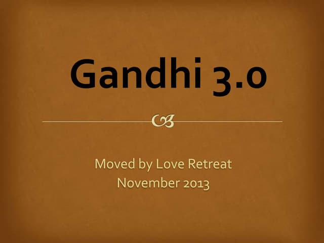 Gandhian model of rural development | PPTX