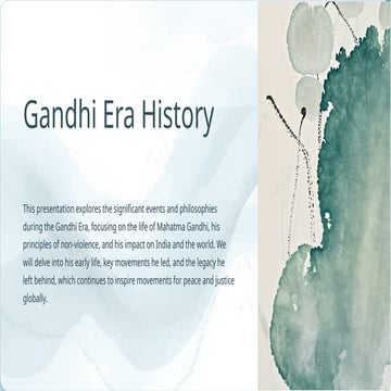 Gandhi Era History.pptx history of gandhi | PPT