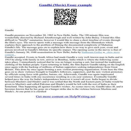 Gandhi Jayanti Essay | PDF