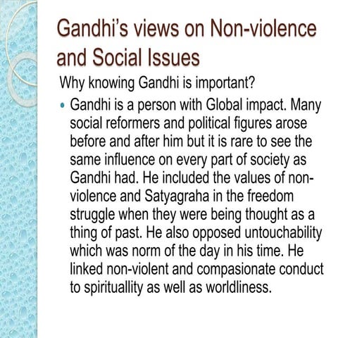 Gandhi’s views on Non-violence and Social Issues.pptx