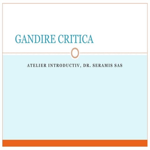 Gandire critica | PPSX
