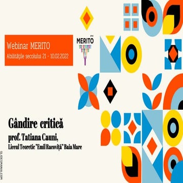 Gandire critica | PPTX