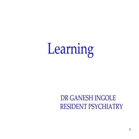 Ganesh learning | PPT