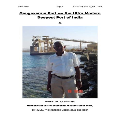 Gangavaram Port Project,India | PDF