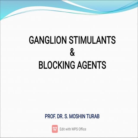 ganglionblockers n stimulants.pdf hfvgfffvggvvbh | PPT