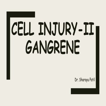 Gangrene-Pathology | PDF